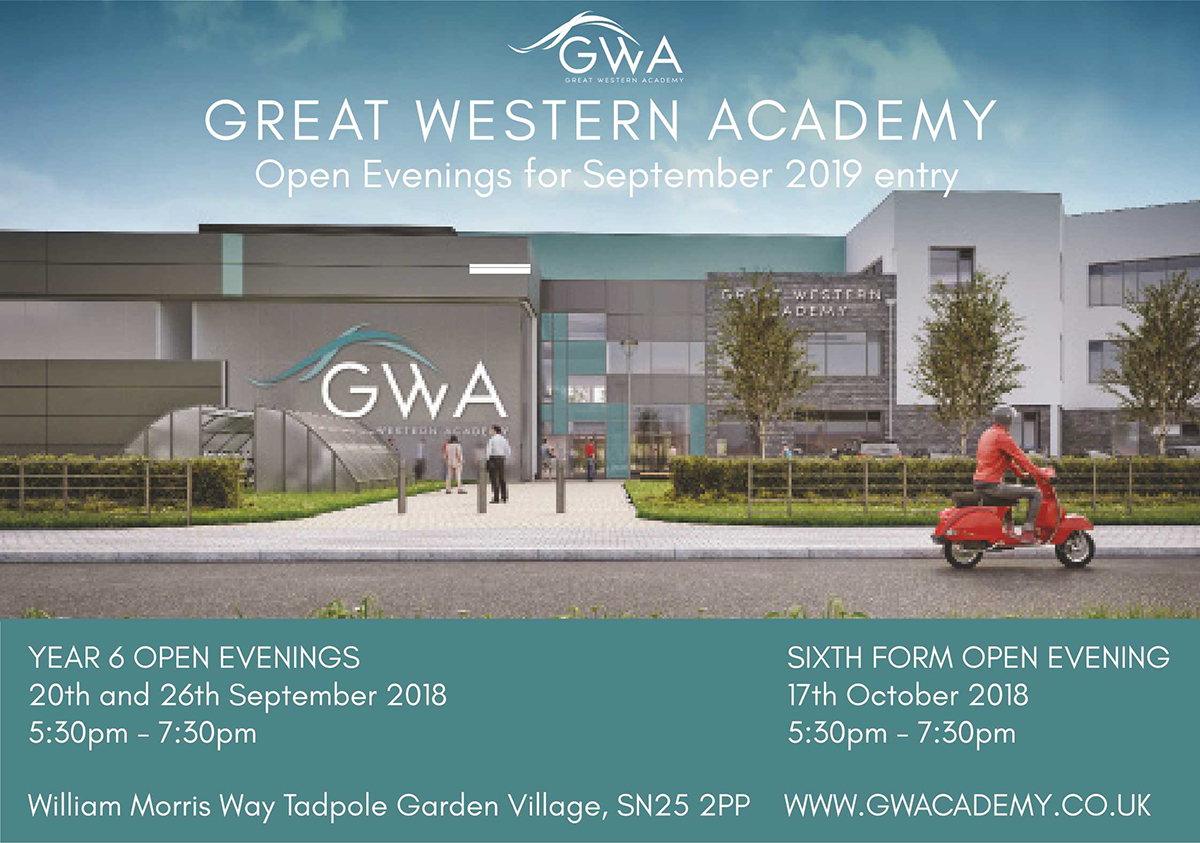 Great Western Academy - Open Evenings | Tadpole Garden Village