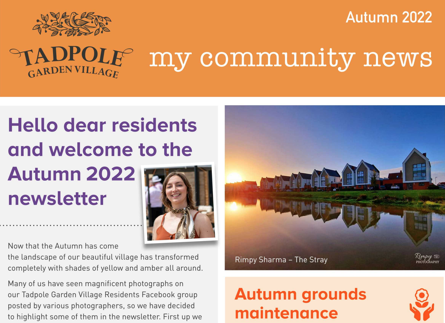 Autumn Newsletter 2022 | Tadpole Garden Village